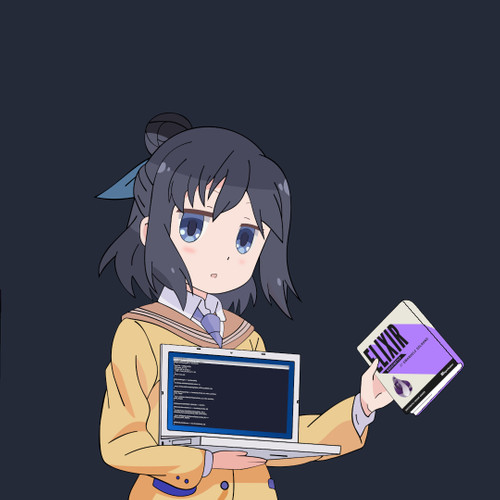 Elixir | Anime Girls Holding Programming Books