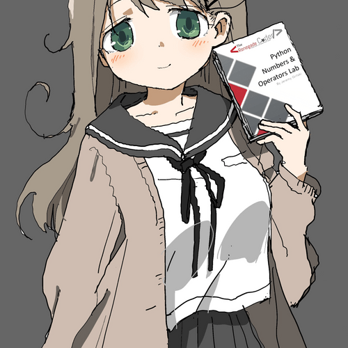 Python Anime Girls Holding Programming Books